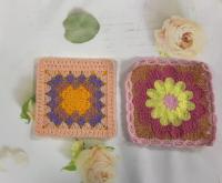 China Handmade Cotton Embroidery Crochet Patch Water-Soluble Flower Piece Customizable Patches for sale