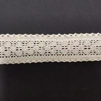 China 4.3cm Geometric Crocheted French Lace Cotton Yarn Water-soluble Embroidery 3D Fancy Design for Clothing Bags Shoes Household for sale