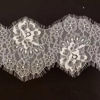 China High Quality Eco-Friendly French Mesh Lace Fabric Bridal Wedding Guipure Cord Lace Embroidered Floral Lace Trim for Dresses for sale