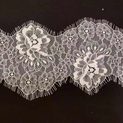China High Quality Eco-Friendly French Mesh Lace Fabric Bridal Wedding Guipure Cord Lace Embroidered Floral Lace Trim for Dresses for sale