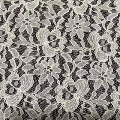 China Nylon/Spandex Floral Lace Fabric Luxury Fashion Jacquard Mesh Tulle Soft Skin-Friendly for French Women's Dress for sale