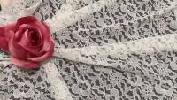 China Nylon/Spandex Floral Lace Fabric Luxury Fashion Jacquard Mesh Tulle Soft Skin-Friendly for French Women's Dress for sale