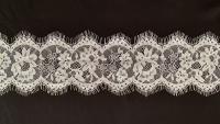 China 10.5CM Eco-Friendly Vintage Fancy French Lace Lingerie Floral Eyelash Chantilly Lace Trim Fabric Wholesale LT2649B for sale