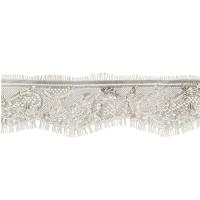 China High Quality French Mesh Lace Nylon 7.5cm Width for Clothing for sale