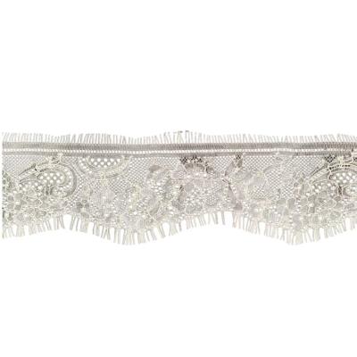 China High Quality French Mesh Lace Nylon 7.5cm Width for Clothing for sale