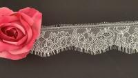 China High Quality French Mesh Lace Nylon 7.5cm Width for Clothing for sale