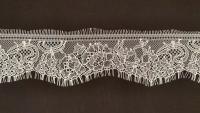 China High Quality French Mesh Lace Nylon 7.5cm Width for Clothing for sale