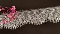 China High Quality French Mesh Lace Nylon 7.5cm Width for Clothing for sale