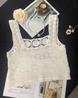 China Korean Fashion Summer Tank Top Sexy Hollow Out Crochet Knitted for Beach Plus Size Women's Tank Top for sale