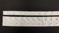 China Plastic Snap Button Tape Strap  Single / Double Line Breasted Snap Button Tape Roll Polyester /Cotton for Children's Garments for sale