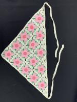 China High Quality Handmade Knitted Triangle Scarf Retro Sweet All-Match Knitted Headscarf Trendy for Women for sale