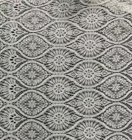 China Hot Sales Nylon +spandex Embroidery Lace Fabric  White Lace Fabric for Evening Dresses for sale