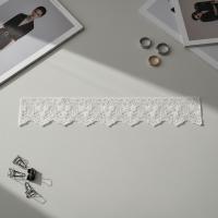 China High Quality Cotton Mesh+ Embroider Lace New Design Water-soluble Lace Trimmings Embroidered Lace for Shoes Bags Eco-Friendly for sale