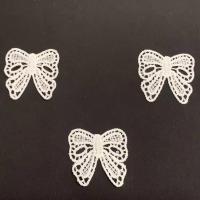 China Milk Silk Lace Bow Applique Embellishments - Soft Protein Fiber Decorative Bows for Fashion & Crafts for sale