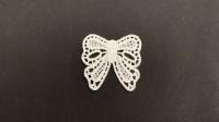 China Milk Silk Lace Bow Applique Embellishments - Soft Protein Fiber Decorative Bows for Fashion & Crafts for sale