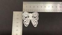 China Milk Silk Lace Bow Applique Embellishments - Soft Protein Fiber Decorative Bows for Fashion & Crafts for sale