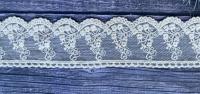 China Exquisite Embroidery Cotton Lace Trimming Mesh Lace Fabric and Embroidered Lace for Skirt Hem Home Decor Bags Eco-Friendly for sale