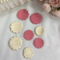 China 3.5cm Exquisite Embroidery Sunflower Cotton Patches Water-Soluble for Children's Clothing Accessories for sale