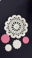 China 3.5cm Exquisite Embroidery Sunflower Cotton Patches Water-Soluble for Children's Clothing Accessories for sale
