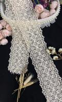 China 100% Cotton Water-Soluble Embroidery Lace Trim 10cm for Women's Suit Clothing for sale