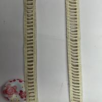 China 1.5CM Water-soluble Embroidered Cotton Staircase Ladder Lace Tirm for Gathering Sewing House Decoration for sale