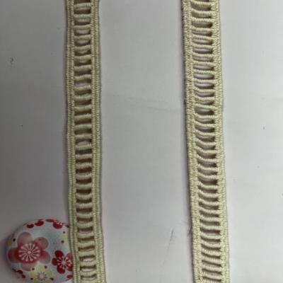 China 1.5CM Water-soluble Embroidered Cotton Staircase Ladder Lace Tirm for Gathering Sewing House Decoration for sale