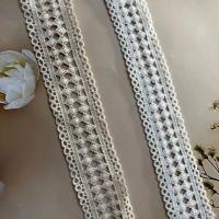China Water-Soluble Cotton Lace Trim 4.5cm Width Embroidery for Home Clothing Decoration for sale