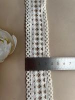 China Water-Soluble Cotton Lace Trim 4.5cm Width Embroidery for Home Clothing Decoration for sale