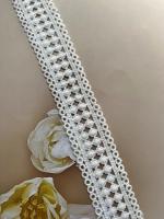 China Water-Soluble Cotton Lace Trim 4.5cm Width Embroidery for Home Clothing Decoration for sale