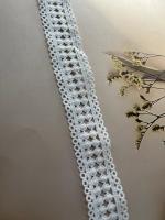 China Water-Soluble Cotton Lace Trim 4.5cm Width Embroidery for Home Clothing Decoration for sale