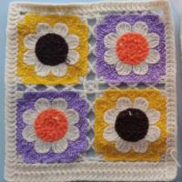 China Wholesale Handmade Crochet Square Embroidered Patches Flowery Lace Trims for Clothing Accessories Customisable Crochet Patches for sale