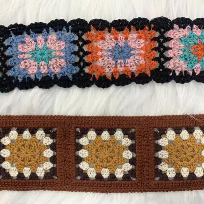 China Crocheted Lace Trim Embroidery  Lace Trimming Polyester Multicolor Embroidery Lace Trim for Clothing Accessories for sale