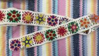 China Hand Hook Flower Embroidered Lace Trim Water-Soluble Cotton Fabric for Clothing Accessories for sale