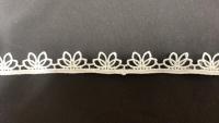 China Polyester White Embroidery Sexy Vintage Bridal Wedding Lace Trimming 1.5-cm Guipure for Lace Net Ribbons Trim Water Soluble for sale