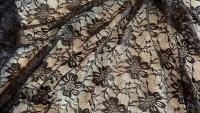 China 2025 New Nylon-Spandex Lace Jacquard Fabric Fashion Clothing and Lace Accessories for sale