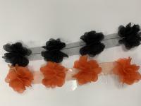 China 3D Organza Flower Mesh Lace Trim Elegant Wedding Dress Decoration Accessories for Shoes and Bags for sale