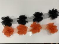 China 3D Organza Flower Mesh Lace Trim Elegant Wedding Dress Decoration Accessories for Shoes and Bags for sale