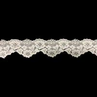 China 6cm White Elastic Nylon Spandex Waving Small Dong Silk Ribbon Collar Hem Cuffs Sleeves Underwear Bra for sale