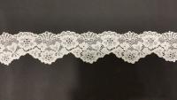 China 6cm White Elastic Nylon Spandex Waving Small Dong Silk Ribbon Collar Hem Cuffs Sleeves Underwear Bra for sale