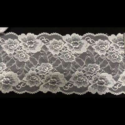 China High Quality 18CM Floral Elastic Retro Embroidery Lace Decoration Soft and Exquisite for sale