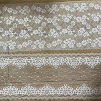 China Spring and Summer New Wholesale 19-23cm French Floral Polyester Lace Trim, Suitable for Skirts, Wedding Dresses for sale