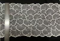 China Spring and Summer New Wholesale 19-23cm French Floral Polyester Lace Trim, Suitable for Skirts, Wedding Dresses for sale
