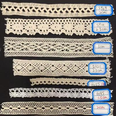 China Wholesale High-quality Clothing Accessories 1-3cm Cotton Thread Crochet Trim for sale