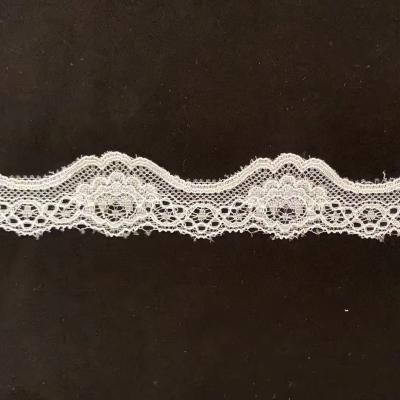 China High Quality Clothing Wholesale with Nylon/Spandex Lace Trim, Flower Design+Distinctive Large Wave Edge for sale