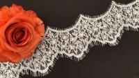 China New Wholesale Clothing Accessories 7.5cm Brocade Cotton French Elegant Lace for sale