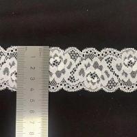 China Wholesale Elastic  Nylon Spandex Flower Wedding Lace Decoration 3cm 4cm White Elastic for Lingerie for Bridal Wholesaling for sale