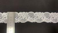 China Wholesale Elastic  Nylon Spandex Flower Wedding Lace Decoration 3cm 4cm White Elastic for Lingerie for Bridal Wholesaling for sale