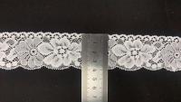 China Wholesale Elastic  Nylon Spandex Flower Wedding Lace Decoration 3cm 4cm White Elastic for Lingerie for Bridal Wholesaling for sale