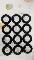 China 20.5cm Water Soluble Embroidered Lace Polyester & Cotton Yarn Garment Accessories for Cloth for sale