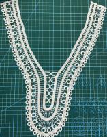 China Factory Custom Clothing with Decorative Cut Lace Neck Collar Embroidery Quick Production Available for sale